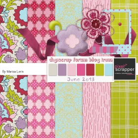 Free Digital Scrapbooking Kit - new free commercial use kit every week